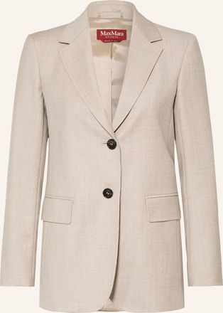 Max Mara Max Mara Studio Blazer Edito Aus Flanell beige