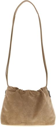 Brunello Cucinelli Femme, Sacs, Brun, Taille: ONE Size BC Duo Pouch