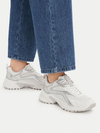 Calvin Klein Sneakers Hike Run Ckstripe Mesh Met HW0HW03140 Wei&szlig;