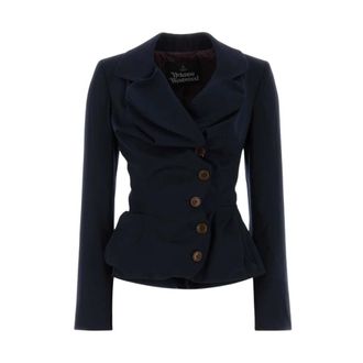 Vivienne Westwood Drunken Tailored Jacket - - Jackets - Damen - Blau - M