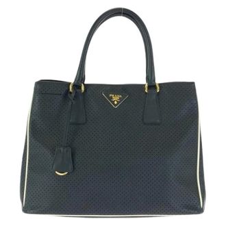 Prada Pre-owned Saffiano Leder Tote Bag - - Pre-owned - Damen - Schwarzk - ONE SIZE