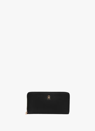 Tommy Hilfiger Portefeuille zipp&eacute; &agrave; logo m&eacute;tallique