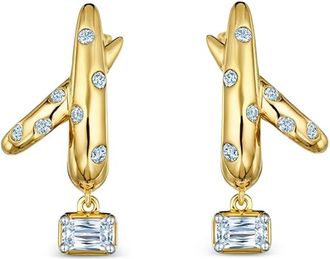 Kwiat 18kt Crossover Gelbgoldohrringe mit Diamant