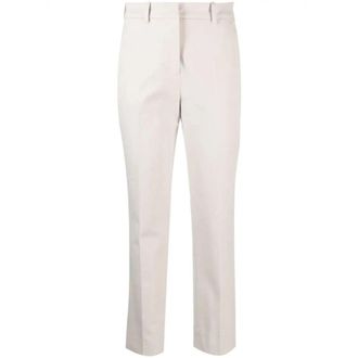 Calvin Klein Stretch Gabardine Slim Ankle - - Trousers - Damen - Grau - M