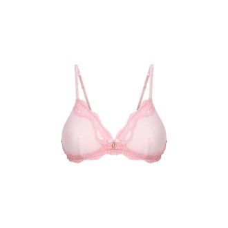 Moschino Femme, Sous-v&ecirc;tements, Rose, Taille: 38 FR Soutien-gorge en microfibre et dentelle
