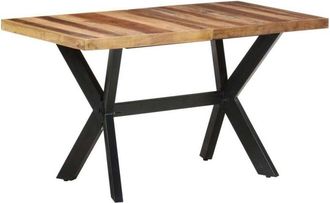 vidaXL Vidaxl - Table de salle &agrave; manger 140x70x75 cm Bois avec finition miel