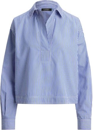 Ralph Lauren Femme, Blouses et Chemises, Bleu, Taille: 40 FR Chemise Courte Ray&eacute;e