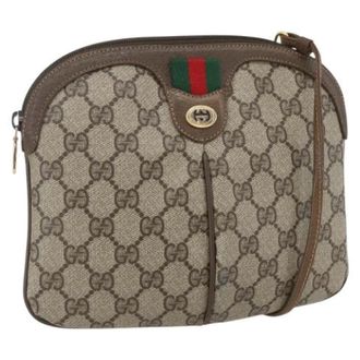 Gucci Sac bandouli&egrave;re en toile Pre-owned - Femme - Pre-owned - Beige - Taille: ONE Size