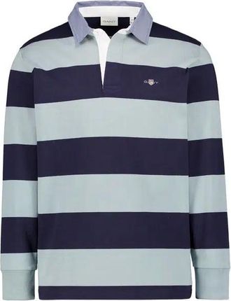 GANT Herren Sweatshirt gr&uuml;n Baumwolle gestreift