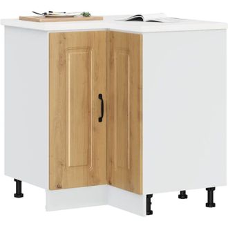 vidaXL Vidaxl - Armoire dangle de cuisine Kalmar ch&ecirc;ne artisanal