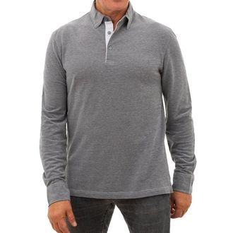 Corneliani Mens Gray Cotton Polo Shirt