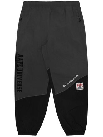 Aape By A Bathing Ape pantalon cargo à logo imprimé - Noir