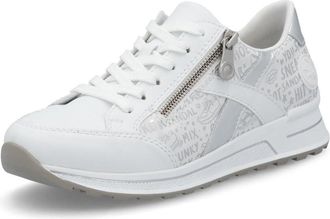 Rieker Damen Low-Top Sneaker N1403, Frauen Halbschuhe, lose Einlage,stra&szlig;enschuhe,Strassenschuhe,Sportschuhe,Freizeitschuhe,Weiss (80),36 EU / 3.5 UK
