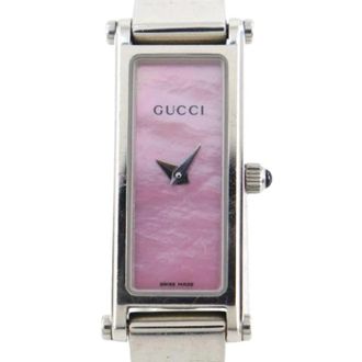 Gucci Pre-owned Vintage Edelstahluhr - - Pre-owned - Damen - Rosa - ONE SIZE