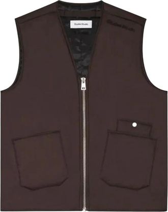 &Eacute;tudes Studio Homme, Vestes, Brun, Taille: L Padded Zip Vest