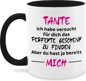 Shirtracer Tasse Tassen 325ml - Tante ich habe versucht f&uuml;r dich das perfekte Geschenk zu finden | Geschenkideen Tante Geschenk Weihnachten | Geschenke f&uuml;r Tante