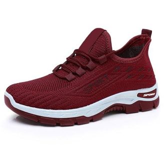Generic Chaussures de sport pour femme - Chaussures de course - Respirantes - Confortables - Chaussures de loisirs - Chaussures de marche - Semelles en caoutc