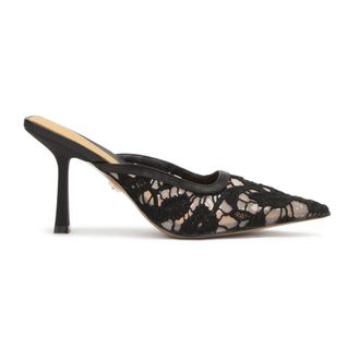 Kazar Sandaletten mit Spitze und Absatz Salt - - Shoes - Damen - Schwarzk - 35 EU
