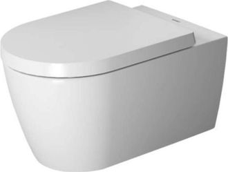 Duravit Me by Starck WC-Set wandh&auml;ng., Wand-WC, WC-Sitz Wei&szlig; hg, Sp&uuml;lrand rimless, Abg. waagerecht, Sp&uuml;lmenge 4,5l, 45290900A1 - Duravit