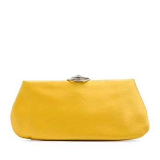 Chanel Pre-owned Satin Clutch - - Pre-owned - Damen - Gelb - ONE SIZE