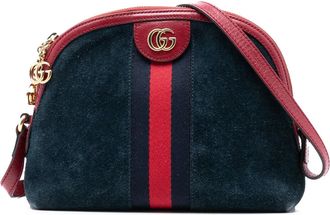 Gucci Hobo Bags - Small Suede Ophidia Dome Crossbody - Gr. unisize - in Blau - f&uuml;r Damen