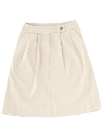 Margaret Howell Cotton-Wool Blend Midi Skirt - White