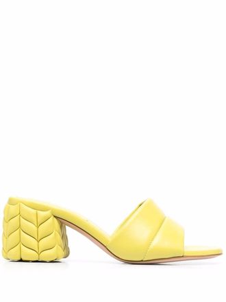 Gianvito Rossi sandales matelassées en cuir - Vert