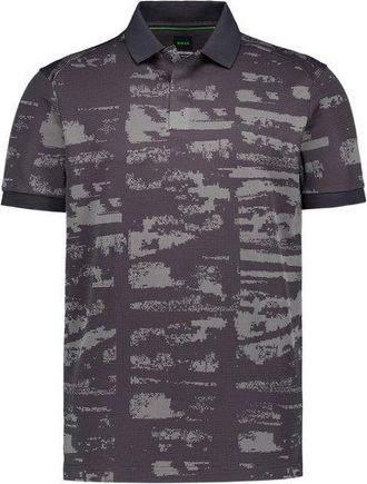 HUGO BOSS Herren Polo-Shirt schwarz Jersey
