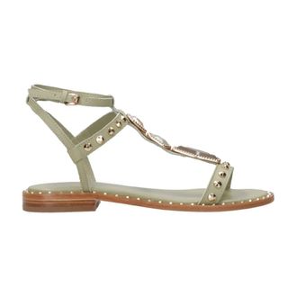 Ash Leder Sandalen mit Nieten - - Shoes - Damen - Gr&uuml;n - 37 EU