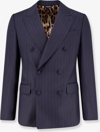 Dolce & Gabbana Sicilia virgin wool blazer with pinstripe motif - DOLCE & GABBANA - gender_Man