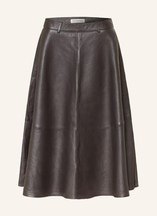 Frankie Shop Lederrock Savil braun