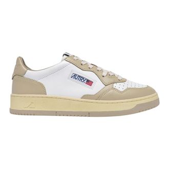 Autry Beige Sneakers mit Logo-Verzierungen - - Shoes - Damen - Mehrfarbig - 36 EU