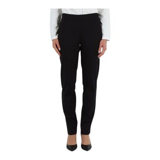 Elena Miro Hoch taillierte Stretchhose - - Trousers - Damen - Schwarzk - 5XL