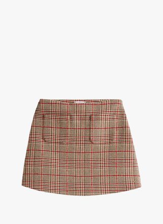 Tommy Hilfiger Minijupe en tweed &agrave; carreaux