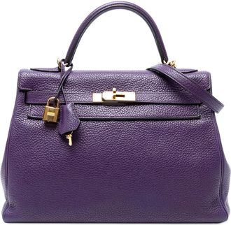 Herm&egrave;s Hobo Bags - Togo Kelly II Retourne 32 - Gr. unisize - in Orange - f&uuml;r Damen