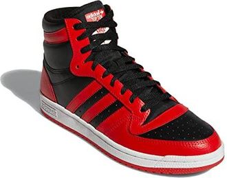 adidas Originals Mens Top Ten Red Bulls Sneaker, Black/Red/White 11