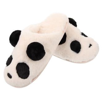 Valiclud Pantoufles Peluche à Motif Panda pour Femme Intérieures Chaudes et Confortables Mignonnes et Respirantes Adaptées pour Maison et Usage Quotidien