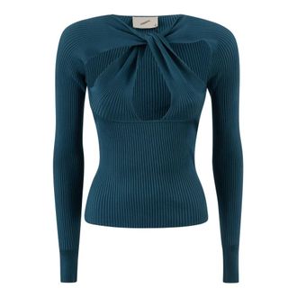 Coperni Peacock Top - - Knitwear - Damen - Gr&uuml;n - M