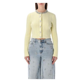 Self Portrait Damen, Strickwaren, Gelb, SGr&ouml;&szlig;e