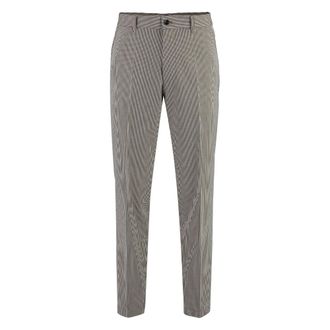 HUGO BOSS Homme, Pantalons, Beige, Taille: XL Pantalon Pied-de-Poule avec Poches Arri&egrave;re Passepoil&eacute;es