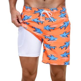 Generic Maillot de bain pour homme, confortable, extensible, pour la plage, les loisirs, le sport et le fitness, avec design respirant et imprim&eacute; &eacute;l&eacute;gant, Ora