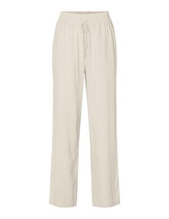 Selected Slfviva-gulia Hw Long Linen Pantalon Noos pour Femme, Sandshell, 36
