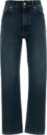 Jil Sander Femme, Jeans, Bleu, Taille: W26 Leather Tab Denim Pants