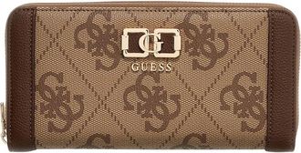 Guess Femme, Accessoires, Brun, Taille: ONE Size Karnilla Large Zip-Around Wallet