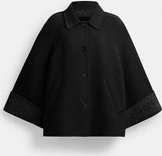 Coach Swing-Mantel Aus Wolle