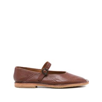 Hereu Braune Seiden- & Nylon-Flats - - Shoes - Damen - Braun - 41 EU
