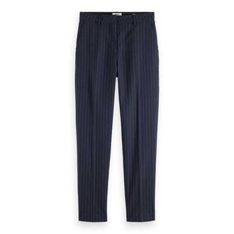 Scotch & Soda Damen Core Lowry Pants, Night Blue Pinstripe 7439, 29W / 30L EU