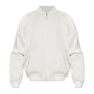 Casablanca Satin Bomber Jacket - - Jackets - Damen - Beige - M