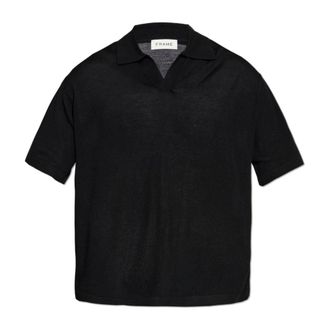 Frame Denim Superfine Poloshirt Pullover - - Tops - Herren - Schwarzk - L