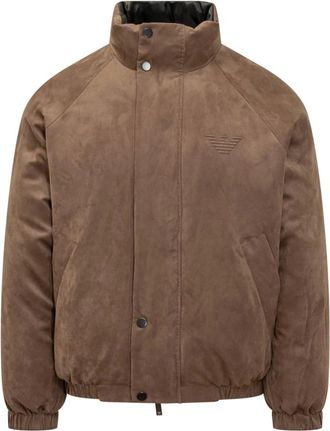Emporio Armani Homme, Vestes, Brun, Taille: M Veste Blouson R&eacute;versible